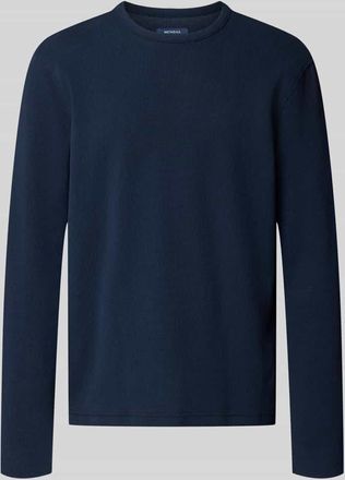 Mc Neal Longsleeve mit Strukturmuster und Rundhalsausschnitt
