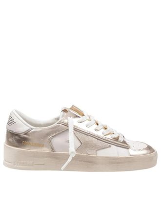 Golden Goose Low-Top Sneaker - White Leather Stardan Sneakers - Gr. 35 (EU) - in Wei&szlig; - f&uuml;r Damen