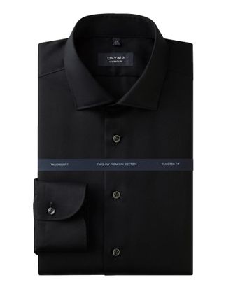 Olymp Signature, Tailored Fit, Vollzwirn-Hemd aus Baumwolle in