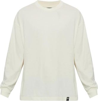 Palm Angels Langarm-Baumwoll-T-Shirt - - Tops - Herren - Beige - L