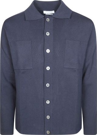 Daniele Fiesoli Homme, Pulls, Bleu, Taille: L Giacca Camicia