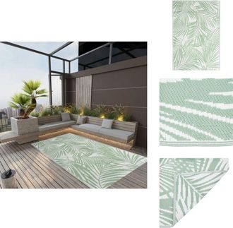 vidaXL Outdoor-Teppich arakil Grün 160x230 cm pp - Außenbereich Dekoration - Terrasse Teppich - Balkon Teppich - Garten Teppich - Polypropylen Teppich