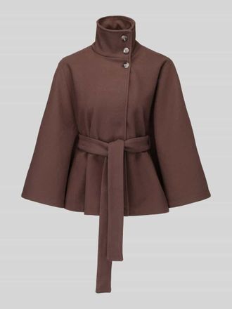 Pieces Loose Fit Poncho mit Bindegurt Modell AIKEN