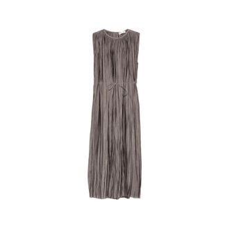 Roberto Collina Femme, Robes, Brun, Taille: 42 FR Pleated Dress