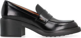 Tod's Femme, Chaussures, Noir, Taille: 40 EU Mocassins en cuir