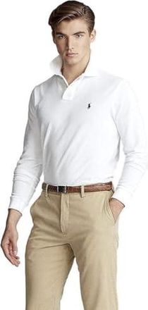 Ralph Lauren Polo en piqu&eacute; Custom Slim Fit (FR/ES, Alpha/Lettres, TG, Taille Normale, Taille Normale, Blanc)