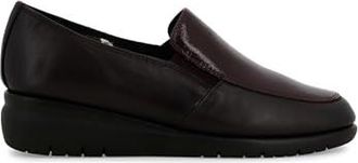 Melluso Mocassin Confortable pour Femme en Cuir et Cuir Verni avec Bordure k55234z 39