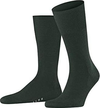Falke Airport M So laine coton unies 1 paire, Chaussettes Homme, Vert Hunter Green 7441, 45-46