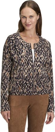 Betty Barclay Sweatjacke Damen Shirtjacke mit Rippenstruktur