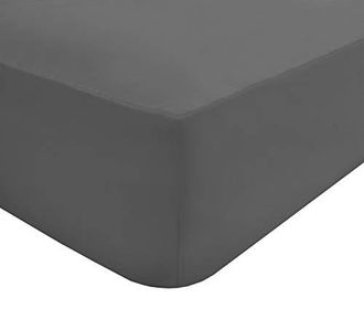 Sleepdown 68 Pick Fitted Sheet Grey Bettwäsche-Set, Polybaumwolle, Grau, King Size