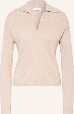 Darling Harbour Darling Harbour Strick-Poloshirt Aus Cashmere beige