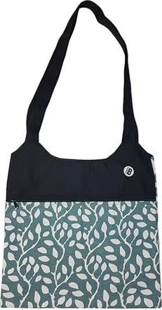 Plan B Sac fourre-tout en tissu, 37 x 33 cm, poignée en nylon 41 cm, doublure intérieure, grande poche extérieure avec fermeture éclair, multicolore, femme, 