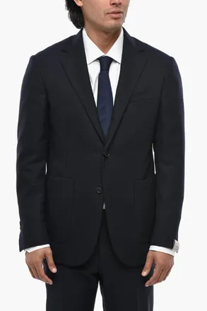 Corneliani CIRCLE Ungef&uuml;tterter Blazer mit aufgesetzten Taschen Corneliani