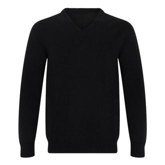 Fedeli V-Ausschnitt Pullover - - Knitwear - Herren - Schwarzk - L
