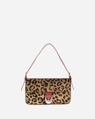 Staud Leopard Harlow Shoulder Bag Female UNI