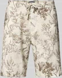 Mc Neal Shorts aus Leinen-Mix mit Eingrifftaschen