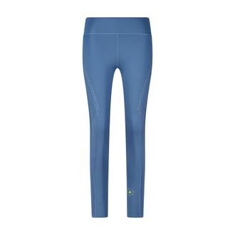 adidas by Stella McCartney Femme, Pantalons, Bleu, Taille: 44 FR Leggings avec impression de logo