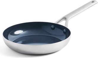 Blue Diamond Cookware Triple Steel Edelstahl Diamantverstärkte Keramik Antihaft Ø 20 cm Bratpfanne, Tri-Ply, PFAS-frei, Mehrschichtig, Induktion, Spülmaschinenfest