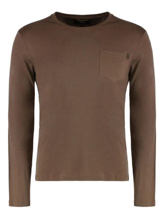 Moorer t-shirt &agrave; poche - Marron