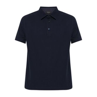 Brioni Polohemd aus Baumwolle - - Tops - Herren - Blau - 2XL