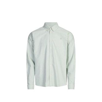 Les Deux Chemise Konrad ray&eacute;e en coton m&eacute;lang&eacute;