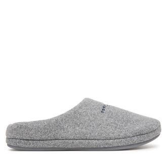 Tommy Hilfiger Hausschuhe Tommy Hilfiger Hilfiger Felt House Shoe FM0FM06017 Grau