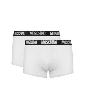 Moschino Lot de 2 boxers Logo Band - Blanc