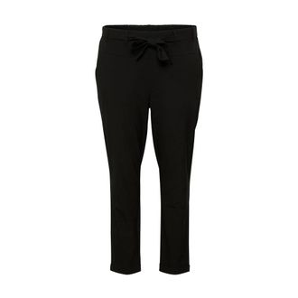 Kaffe Curve Schwarze Tiefe G&uuml;rtel Slim-Leg Hose - - Trousers - Damen - Schwarzk - 4XL