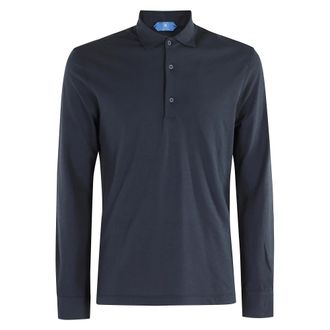 Kired Kired, Homme, Tops, Bleu, Taille: XL Polo Bleu en Cr&ecirc;pe de Coton