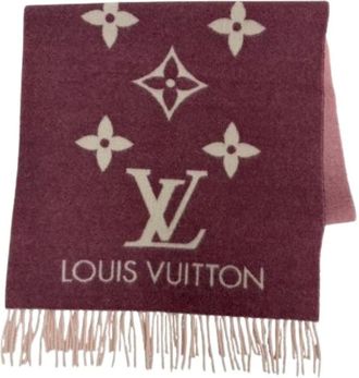 Louis Vuitton Pre-owned Cashmere Stole - Femme - Pre-owned - Violet - Taille: ONE Size