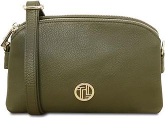 Tuscany Leather Lily - Sac Bandoulière en Cuir Souple pour femme (Vert Forêt)
