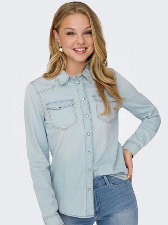 Only Jeansbluse ONLALEXA L/S DNM SHIRT FS NOOS