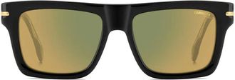 Carrera Sonnenbrille mit eckigem Gestell - Schwarz