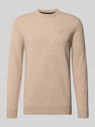 Barbour Pullover aus Woll-Seide-Mix mit Rundhalsausschnitt Modell TISBURY