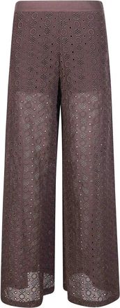 Pinko Pinko, Femme, Pantalons, Brun, Taille: 38 FR Kimmy Pantalone Popeline