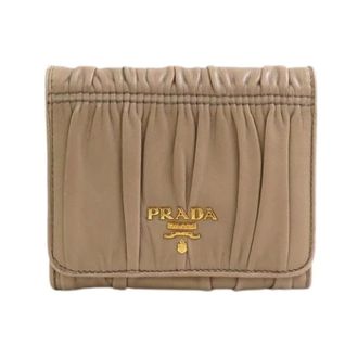 Prada Pre-owned Cuir petite-maroquinerie - Femme - Pre-owned - Beige - Taille: ONE Size