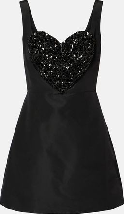 Carolina Herrera Verziertes Minikleid aus Seide