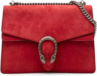 Gucci Hobo Bags - Medium Suede Dionysus Shoulder Bag - Gr. unisize - in Rot - f&uuml;r Damen