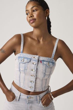 Levi's Denim Tube Top - Damen - Rosa / Rosa