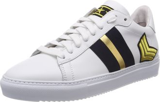 Stokton Stokton Damen Sneaker, Mehrfarbig (White/Navy/Gold)