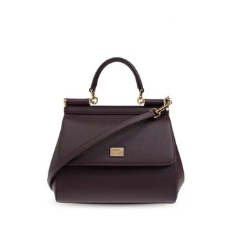 Dolce & Gabbana Femme, Sacs, Brun, Taille: ONE Size Sac &agrave; main Sicily Medium