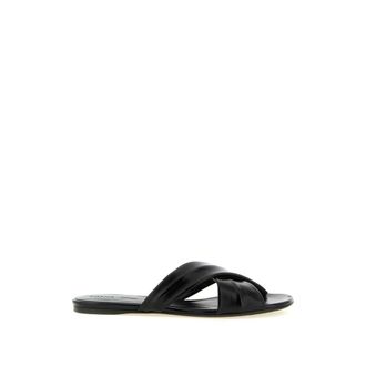 Khaite Liria Flacher Sandale - - Shoes - Damen - Schwarzk - 41 EU