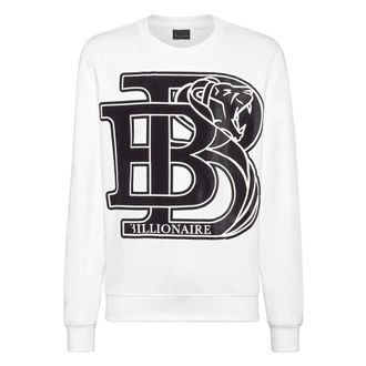 Billionaire Boys Club Homme, Sweatshirts et sweats &agrave; capuche, Blanc, Taille: L Roundneck SweaT-shirt LS