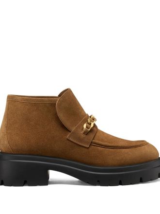 Stuart Weitzman Soluxe Husdon chain-detail boots - Braun