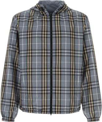 Burberry Homme, Sport, Multicolore, Taille: XL Veste &agrave; Carreaux R&eacute;versible