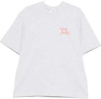 Casablanca Homme, Tops, Gris, Taille: L Ss26-Jts-044 12 Colla T-shirt