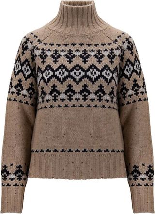 MC2 Saint Barth Femme, Pulls, Brun, Taille: 36 FR Pull Col Roul&eacute;