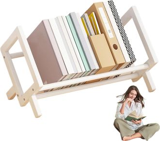 Generic Bücherregal für Tisch | neigbares für die Aufbewahrung von Büchern und | Kompakter Organizer für Haus, Tisch, Arbeitsbereich | Platzsparendes und funk