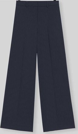 HUGO BOSS Wide Leg Hose mit Nadelstreifen-Muster