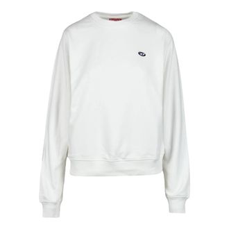 Diesel Baumwoll-Sweatshirt - - Sweatshirts & Hoodies - Damen - Wei&szlig; - S
